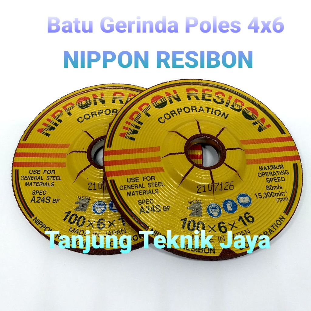 Jual BATU GERINDA POLES NIPPON RESIBON 4 inch MURAH BERKUALITAS ...