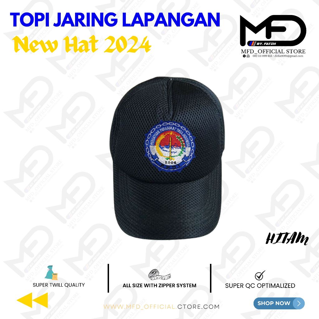 Jual MFD topi PPDI PERSATUAN PERANGKAT DESA INDONESIA topi Jaring ...