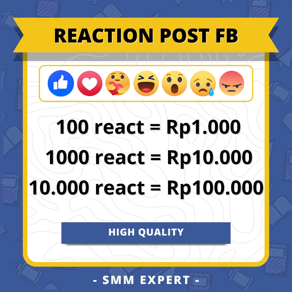 Jual Reaction Post Facebook React Emoji Terbaik - Untuk menambah reaksi ...