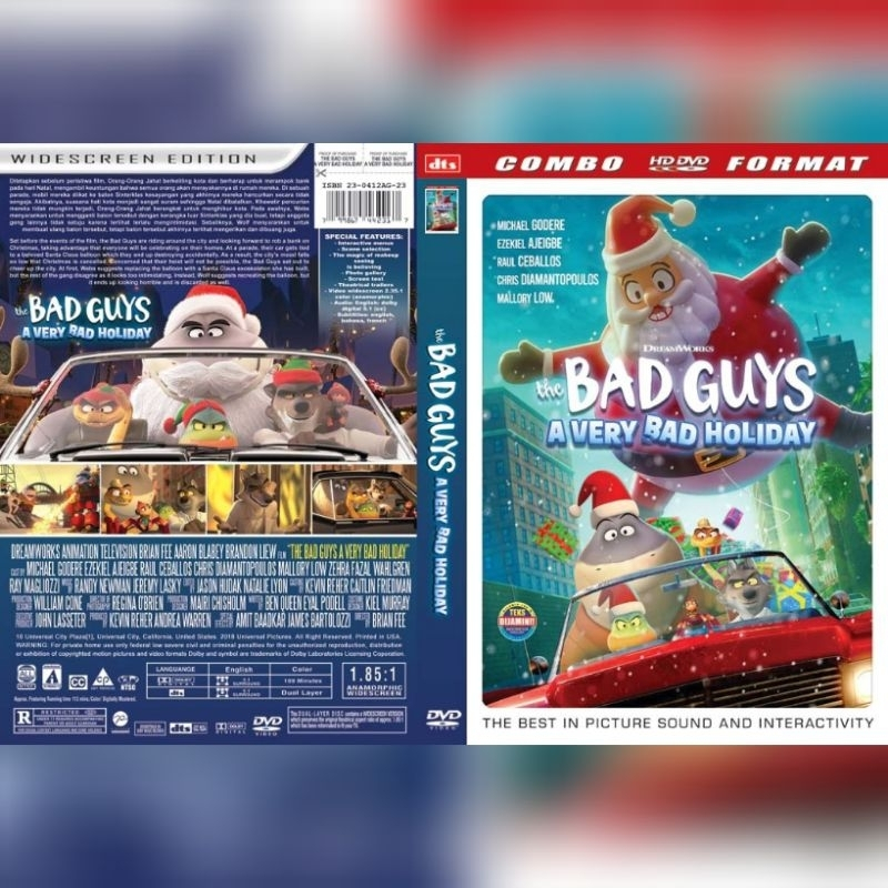 Jual Kaset Film Animasi A BAD GUYS : A VERY BAD HOLIDAY - 2023 - HD ...