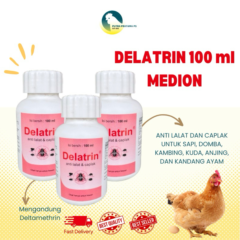 Jual DELATRIN 100 ml - Anti Lalat dan Caplak Medion | Shopee Indonesia