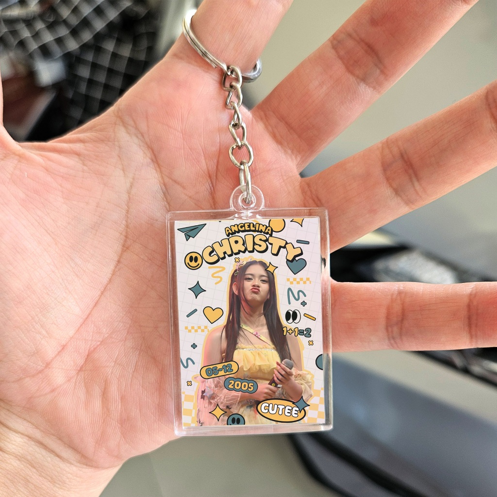 Jual Gantungan Kunci Akrilik Keychain ANGELINA CHRISTY JKT48 Gambar ...