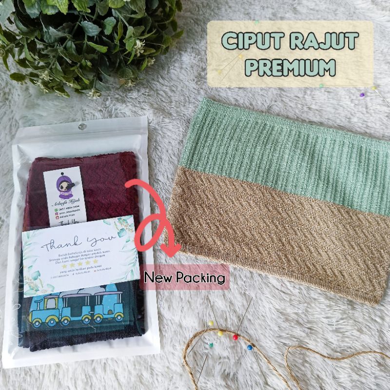 Jual IKET | CIPUT RAJUT PREMIUM Victory motif zig-zag dan Salur 2 in 1 ...
