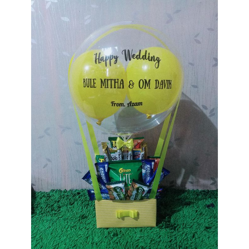 Jual TERMURAH snack balon / buket snack balon / HARGA TERMASUK SNACK ...