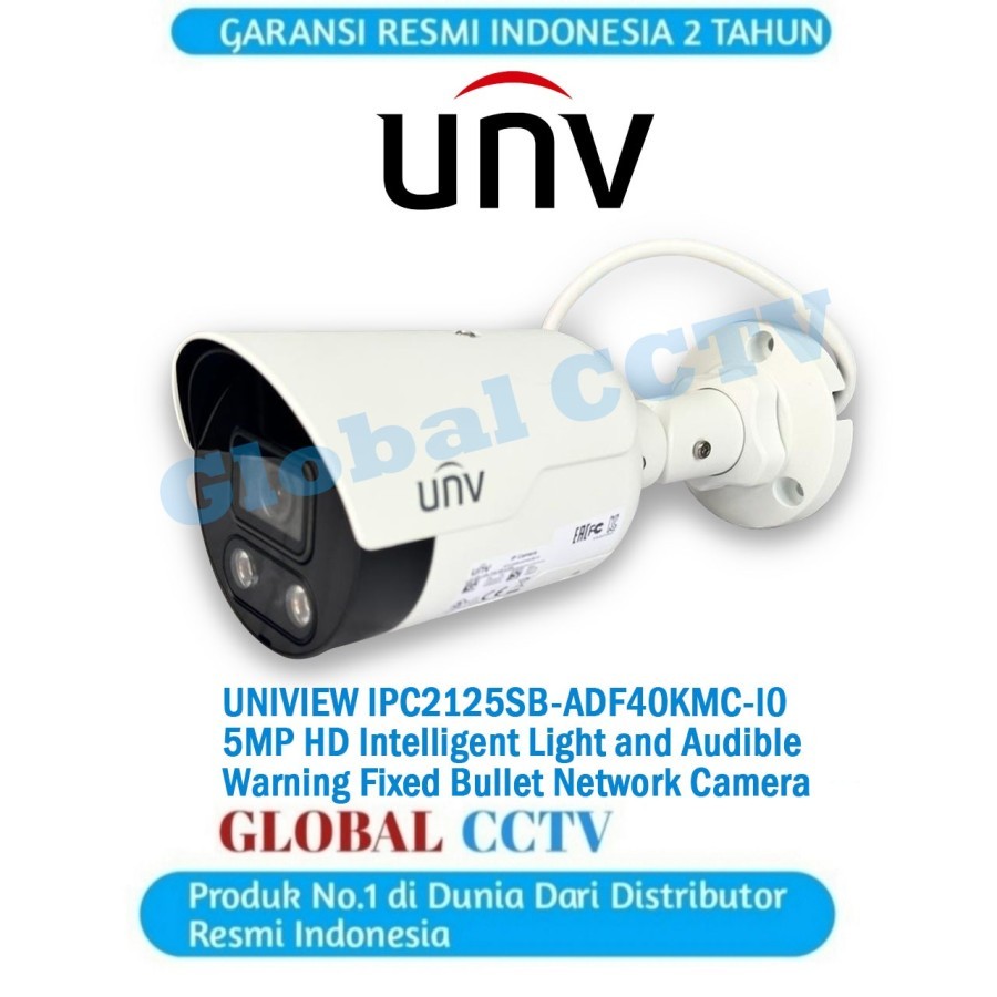 Jual Uniview IPC2125SB-ADF40KMC-I0 5MP Built-in Mic and Speaker | Shopee Indonesia