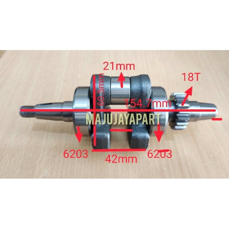 Jual crank Shaft mesin pompa pemadam kebakaran Honda GXH50 | Shopee ...
