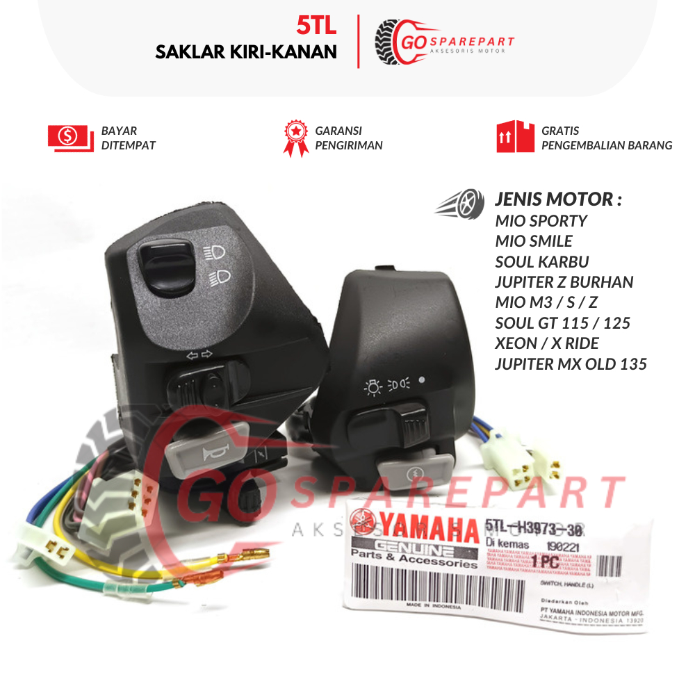 Jual (YAMAHA) 1 SET SAKLAR KIRI KANAN MIO SPORTY, MIO SMILE, MIO SOUL ...