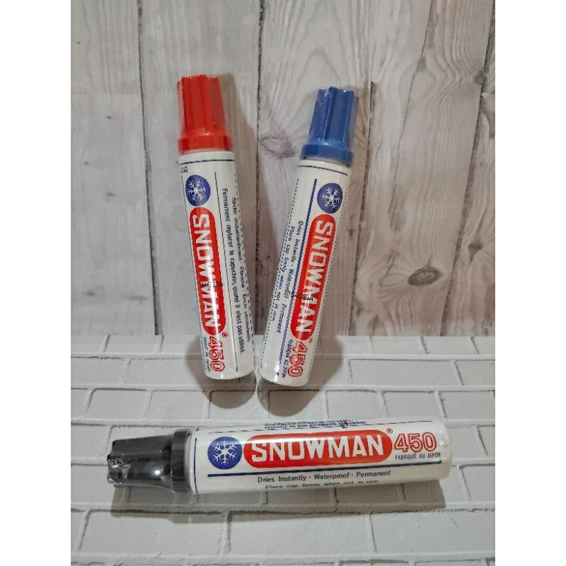 Jual Spidol Snowman Permanent 450 | Shopee Indonesia