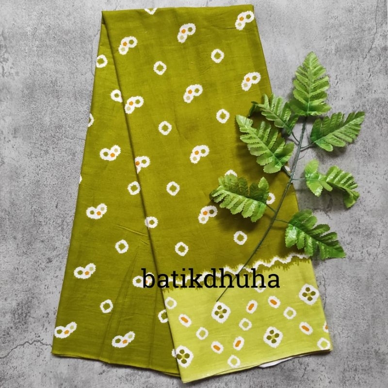 Jual Kain Jumputan Hijau Pupus Lime / Batik Jumput Mitoni Kain Batik ...