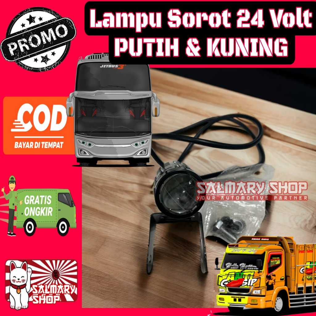 Jual Lampu Sorot Truk Canter Bis Lampu Tembak Mobil Meriam Foglamp ...