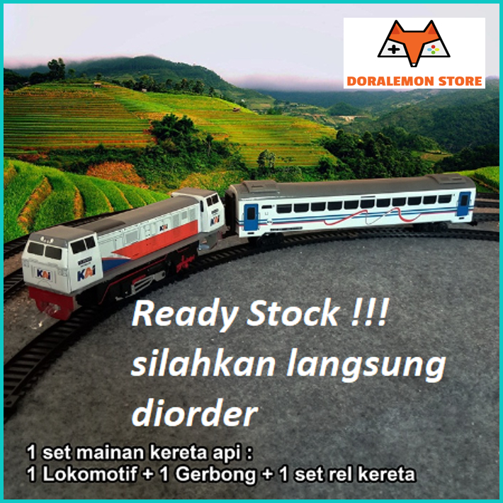 Jual Mainan miniatur Kereta Api Indonesia - full set Loko dan Gerbong ...