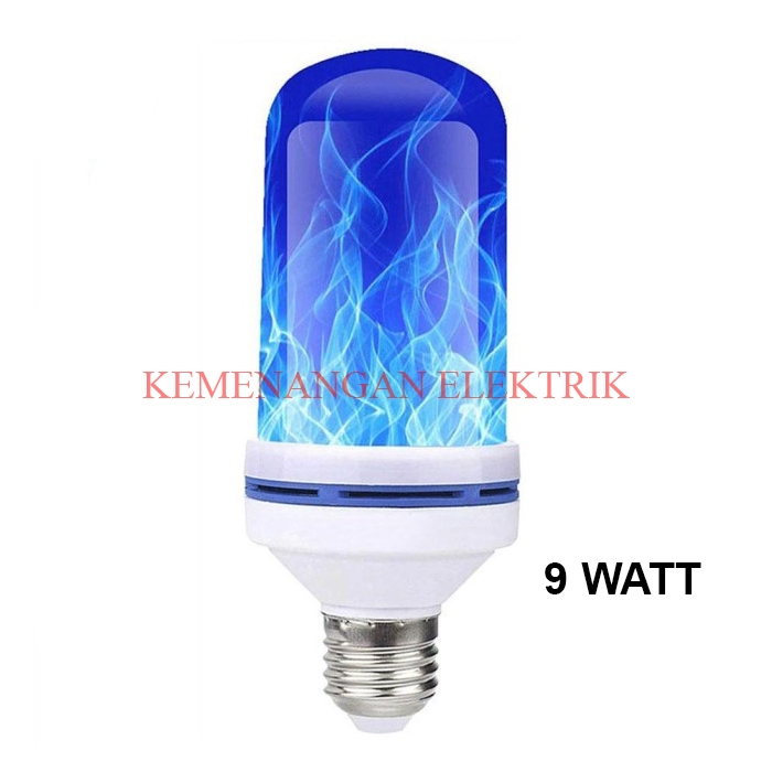 Jual MEIWA LAMPU BOHLAM EFEK API 9W BIRU LED FLAME BLUE EFFECT BULB ...