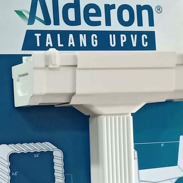 Jual FLQZ3464 COD Aksesoris talang air hujan atap genting Alderon UPVC ...