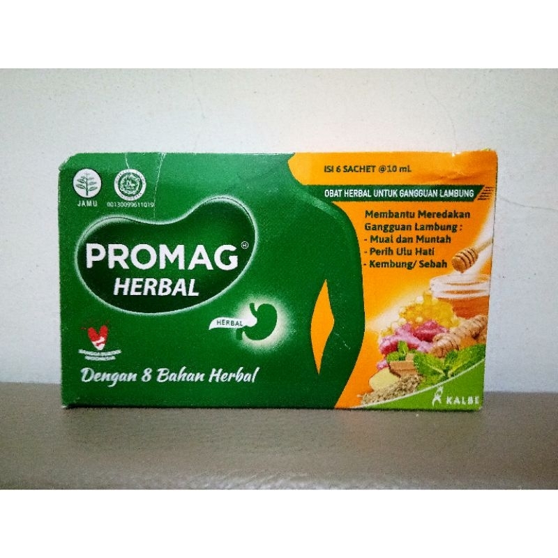 Jual PROMAG HERBAL 1Pack isi 6sachet / Obat Maag Cair / Untuk gangguan ...