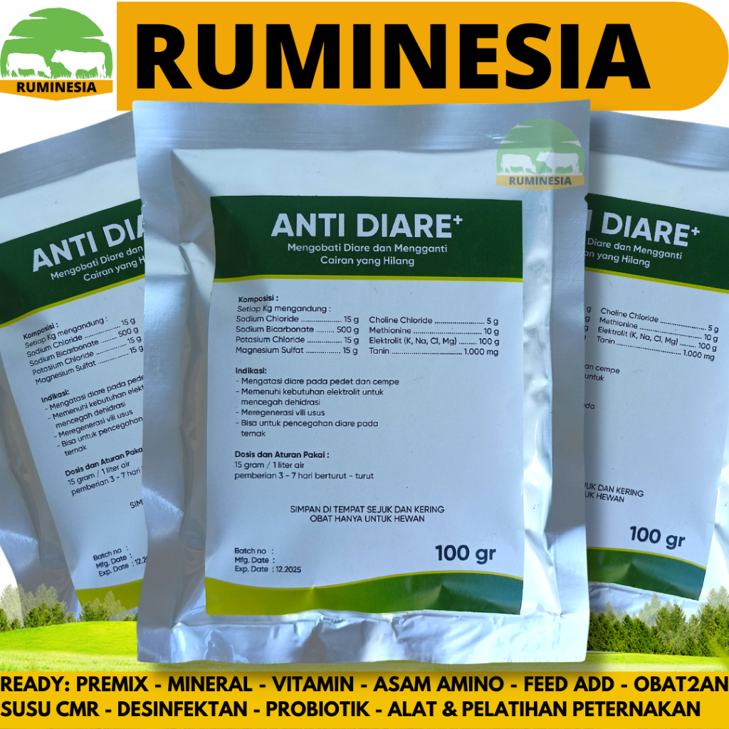 Jual ANTI DIARE 100 gram - Obat Mencret Cempe - Obat Mencret Pedet ...