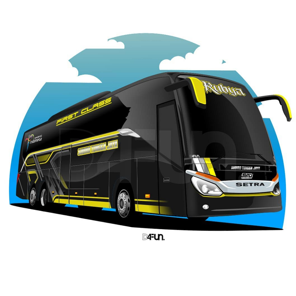 Jual STIKER SABLON SETRIKA BUS TELOLET BASURI v.1 VECTOR MUDAH ...