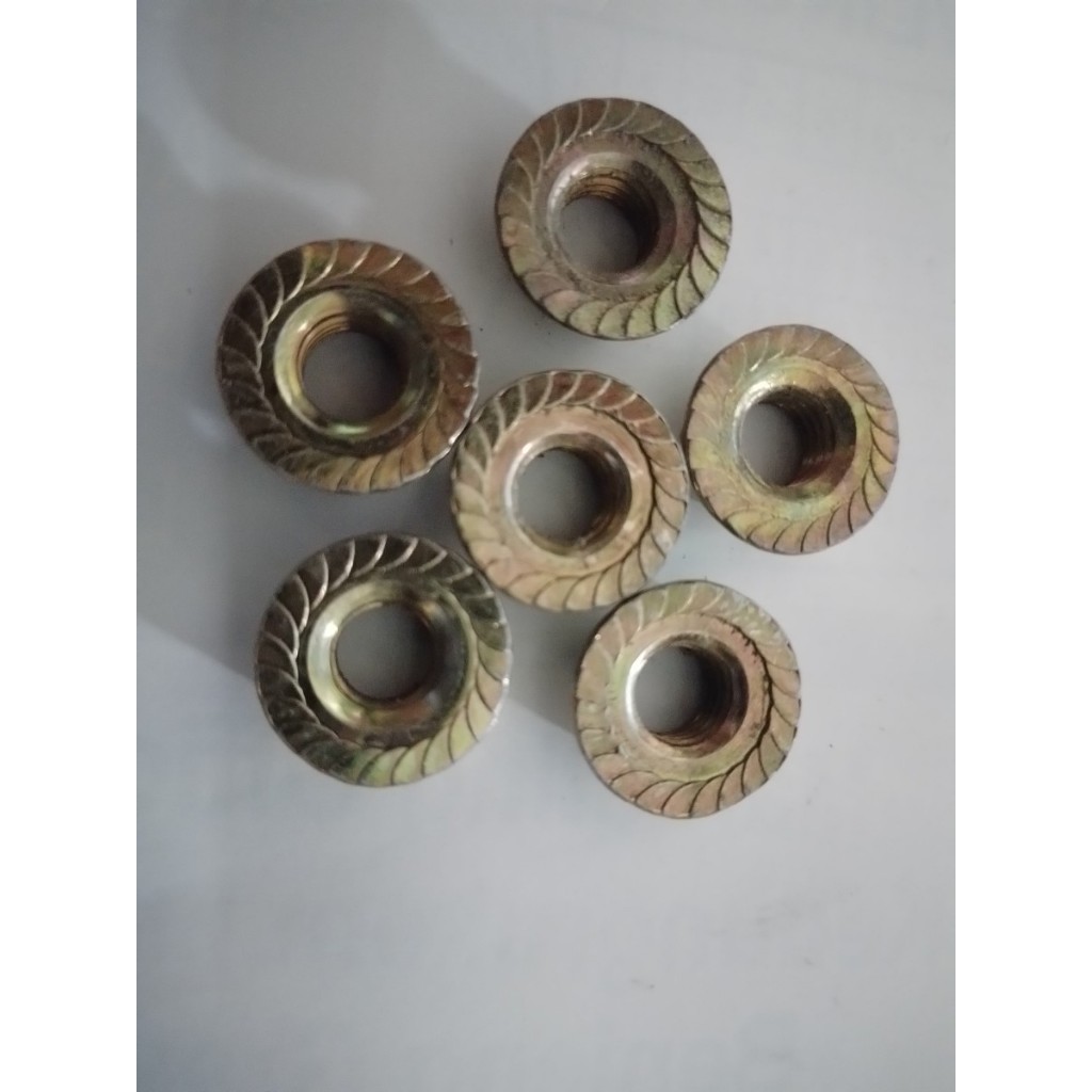 Jual Mur Flange M 6 / Mur Topi / (per pcs) | Shopee Indonesia