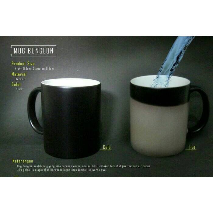 Jual Cuci Gudang - Mug Bunglon magic bisa berubah warna POLOSAN ...