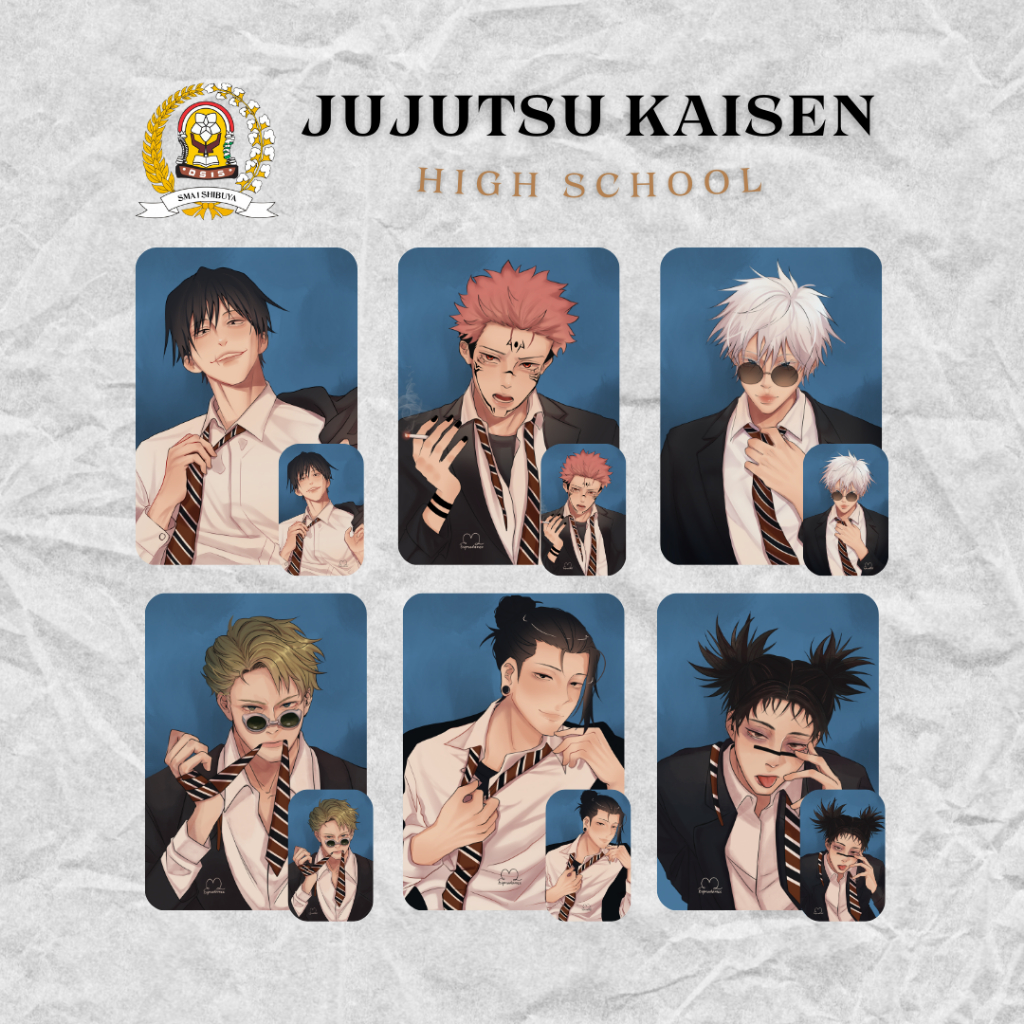 Jual JJK HIGH SCHOOL ARTPRINT AND PHOTOCARDS EDITION BY BIGMADAME ...