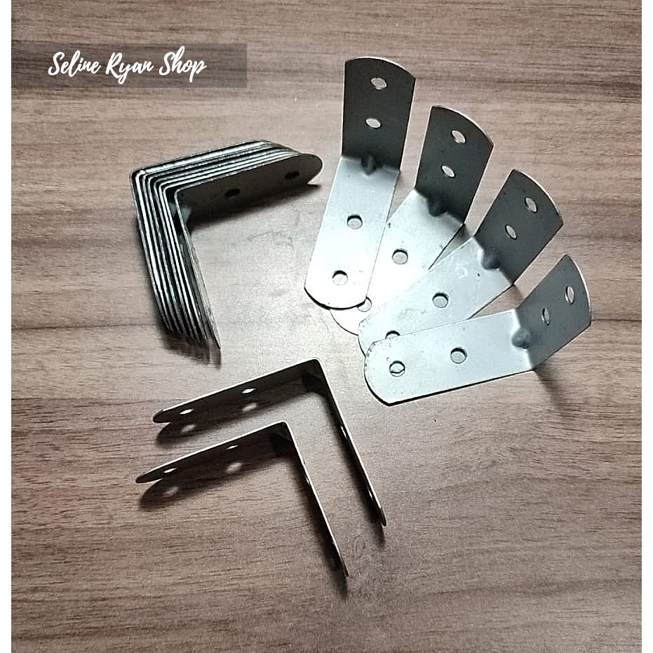 Jual Plat Siku L Besi Tipis 4.5x4.5cm dan 5x5cm | Shopee Indonesia