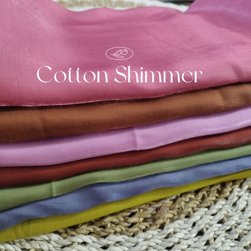 Jual Kain cotton shimmer silk best quality lembaran satin shiny ...
