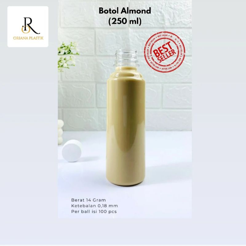 Jual Botol Almond 250 ml | Shopee Indonesia