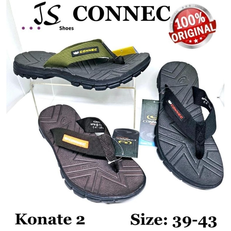 Jual CONNEC KONATE 2 - SANDAL JEPIT STYLISH PRIA DEWASA MERK CONNEC ...