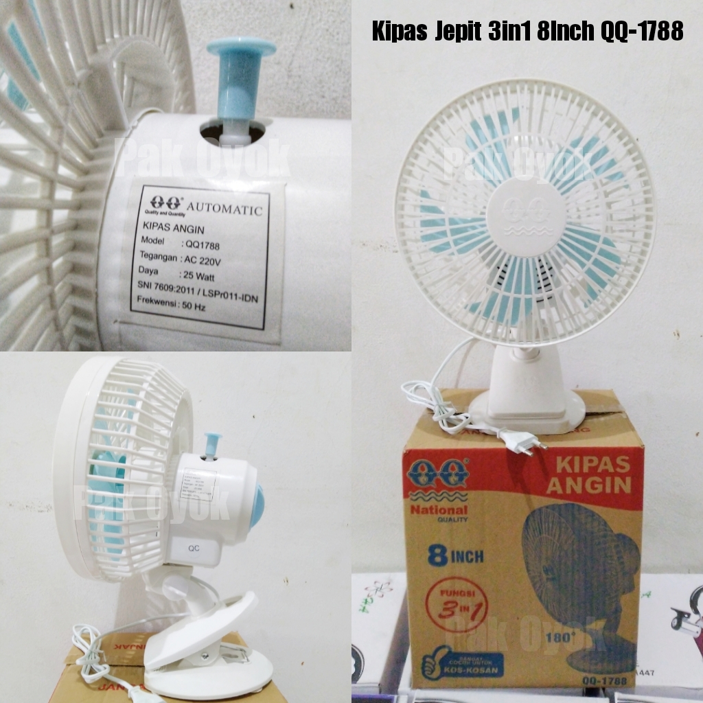 Jual Kipas Jepit QQ-1788 - Kipas Angin Multi Fungsi - Kipas Jepit ...