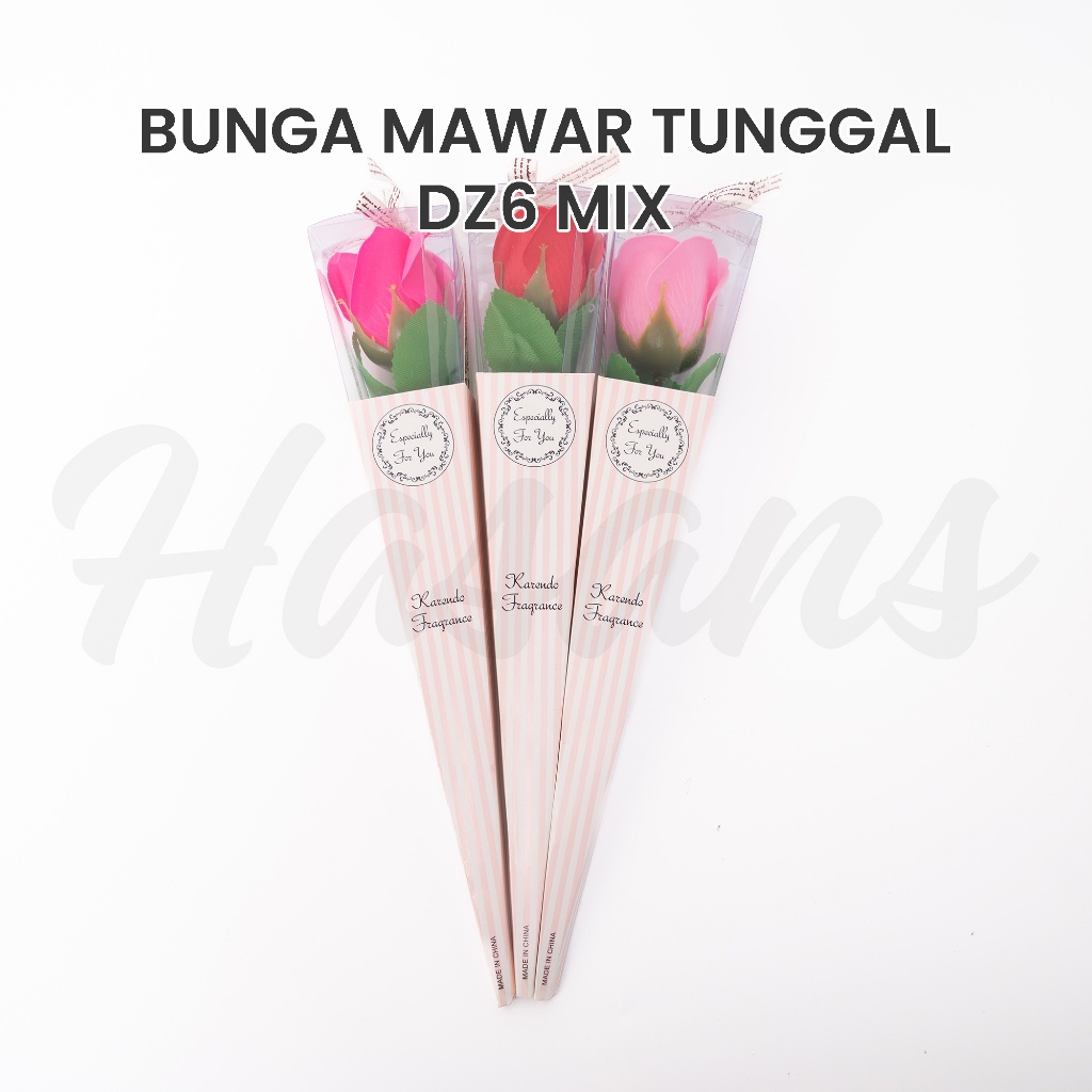 Jual Bunga Mawar 1 Tangkai / Bunga Satuan Plastik Box / Bunga Mawar ...