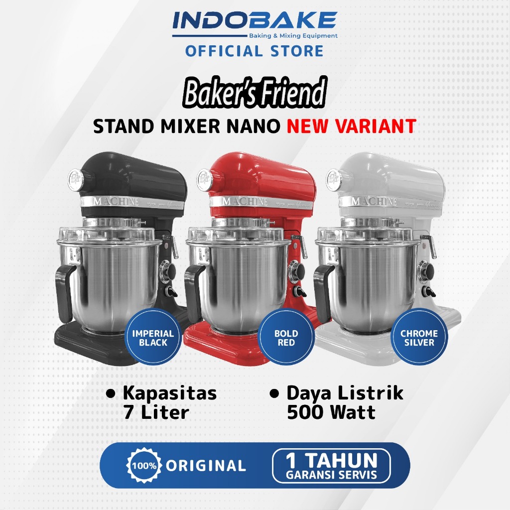 Jual Baker's Friend Nano Stand Mixer NEW - Planetary Mixer 500 Gr ...
