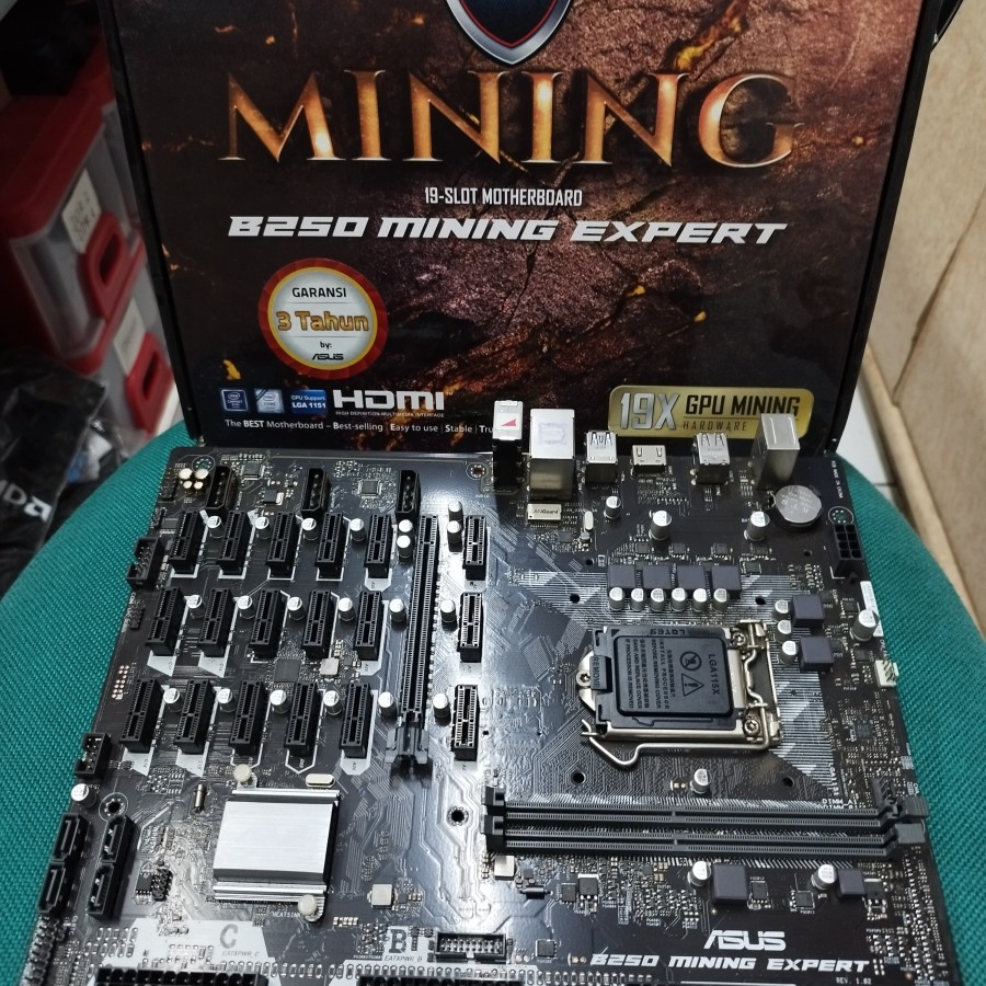 Jual MAINBOARD ASUS B250 MINING EXPERT 19X GPU MINING | Shopee Indonesia