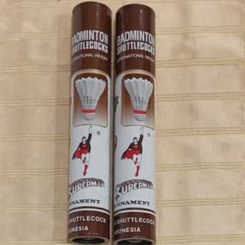 Jual 1 slop Shuttlecock / kok badminton / Bulu tangkis Supermen Coklat ...
