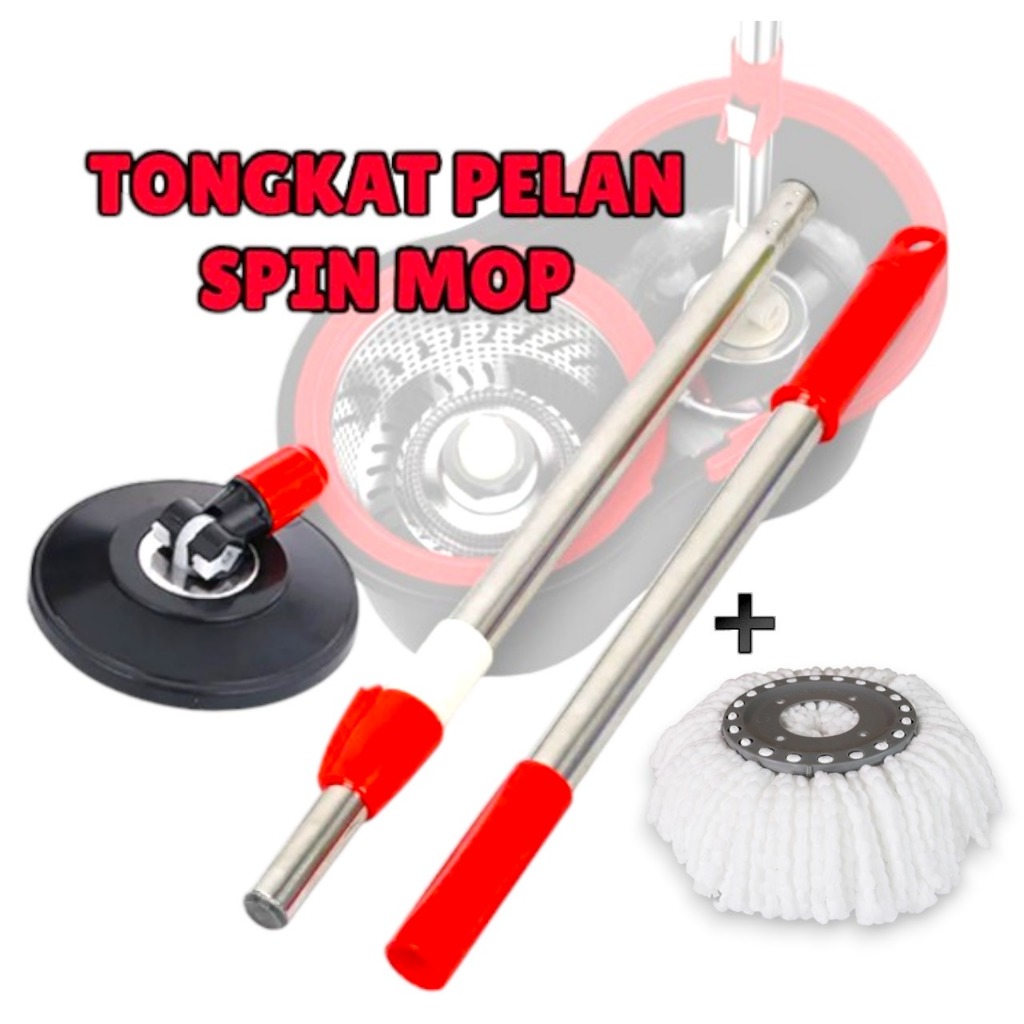 Jual Wing Star Tongkat Pel Kain Pel Set Mop Stick Set with Headmop ...