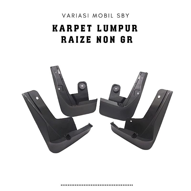 Jual Mud guard karpet lumpur toyota raize 2021 2022 2023 2024 TYPE GR ...