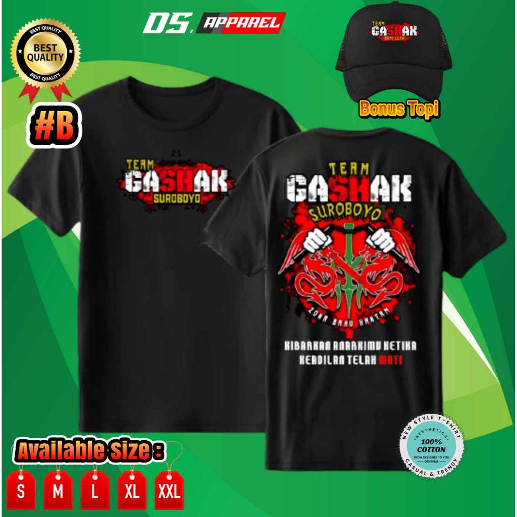 Jual KAOS TEAM GASHAK ZONA BAKU HANTAM (NAMA DAERAH BISA REQUEST ...