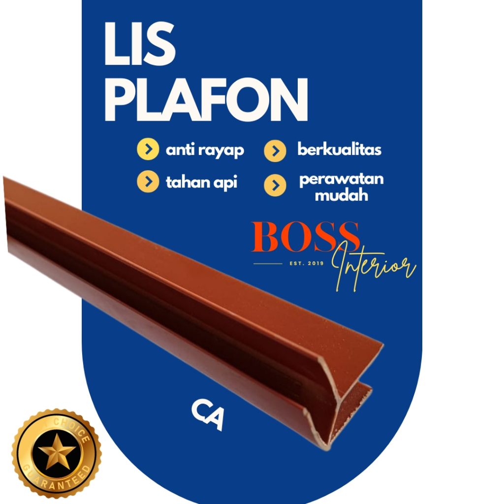 Jual Lis Plafon | List Sudut Dinding PVC Banyak Motif Warna | Lis Tutup ...