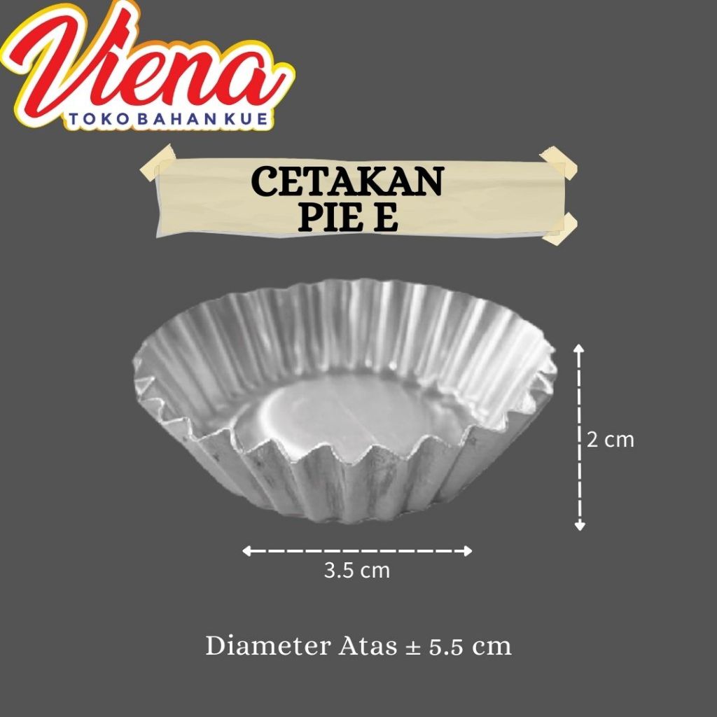 Jual Cetakan Pie Susu / Pie Mini Berbagai Ukuran / Sus Pie / Cetakan ...