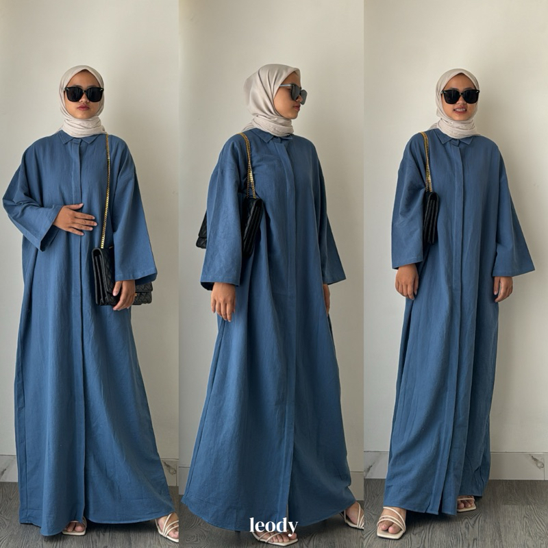 Jual JEDA ABAYA - by Leody || (Kode 353) GAMIS WANITA LINEN JUMBO ...