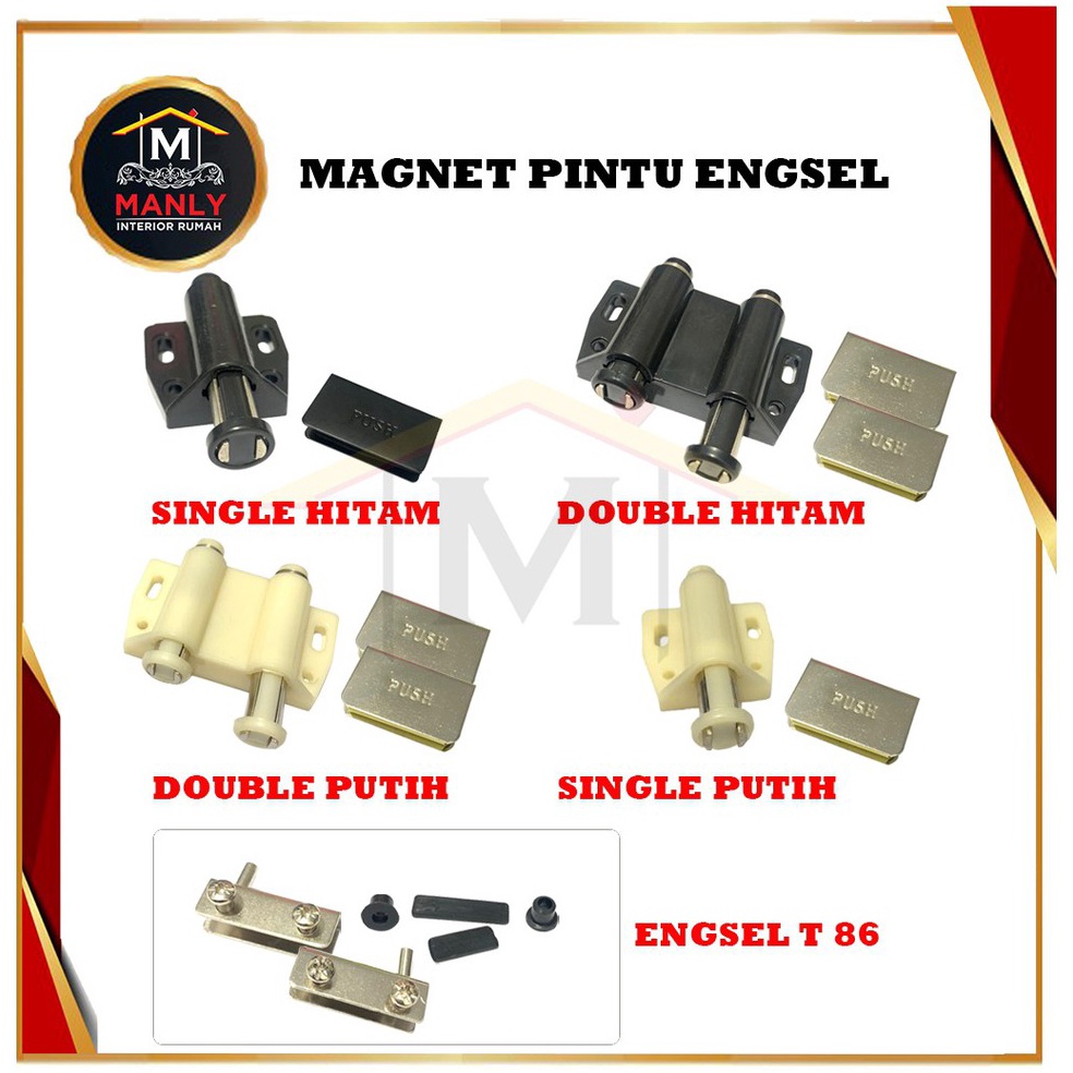 Jual PAKET LENGKAP Magnet Pintu Kaca Engsel Jepit Kaca Singel Double ...