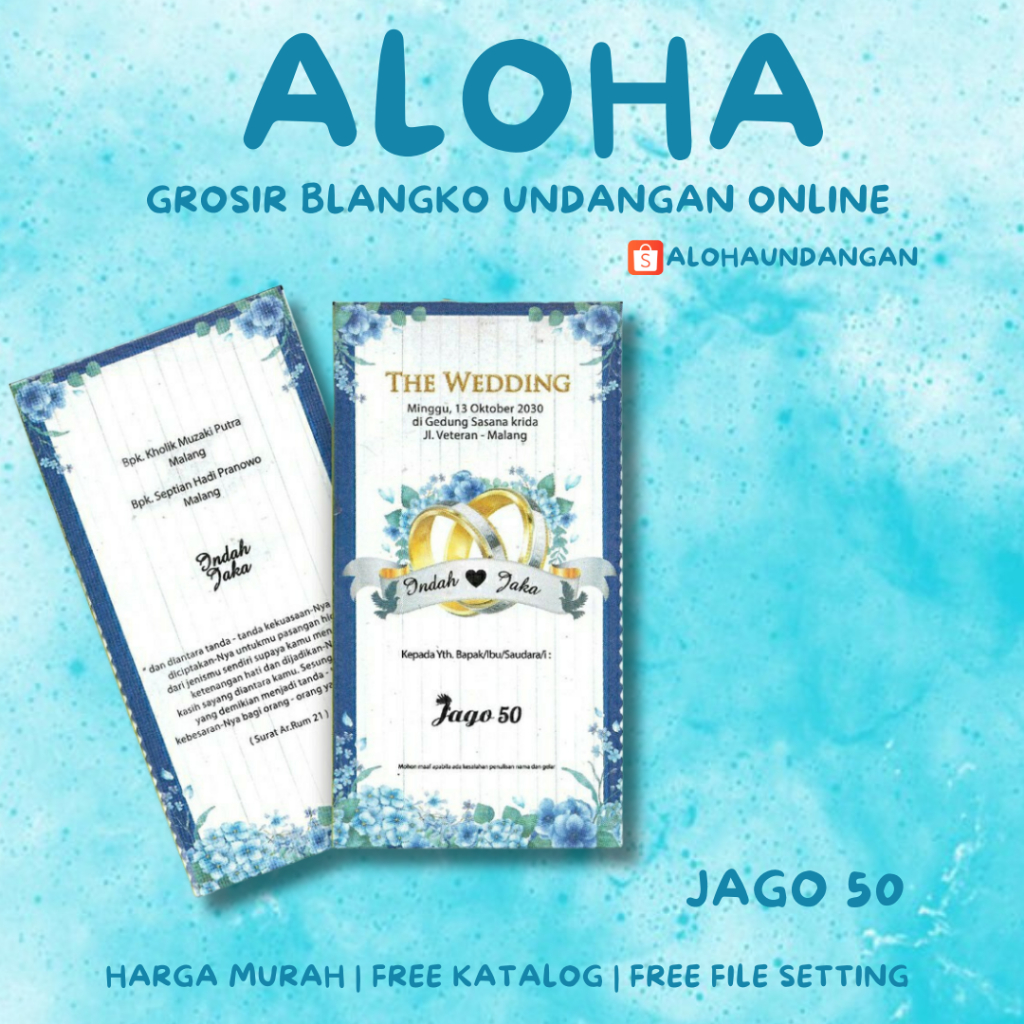 Jual BLANGKO UNDANGAN JAGO 50 | Blangko Undangan kosong | Kertas ...