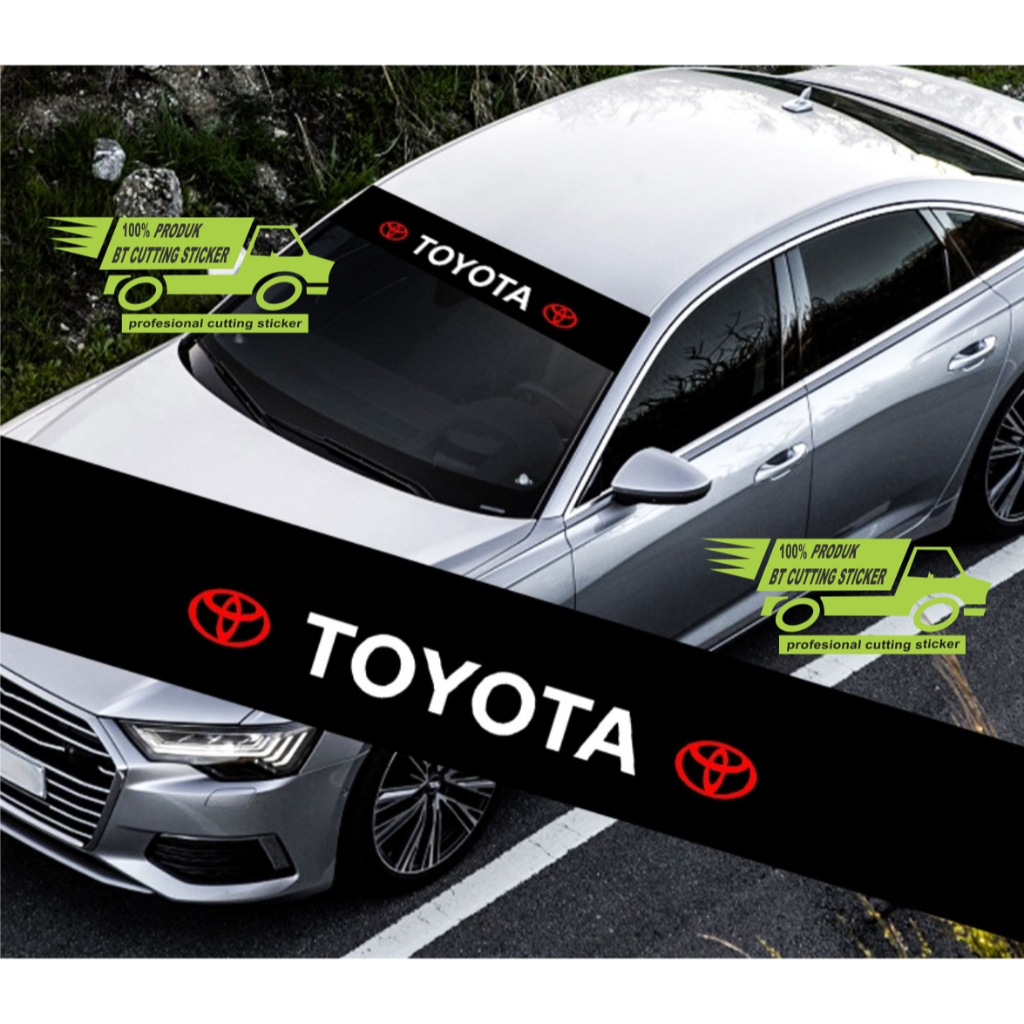 Jual sticker kaca toyota stiker mobil toyota sticker kaca depan sticker ...