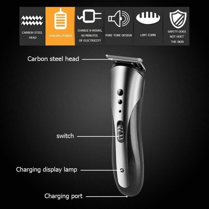 Jual Alat Cukur RAmbut Kemei KM-1419 Rechargeable Hair Clipper Electric | Shopee Indonesia