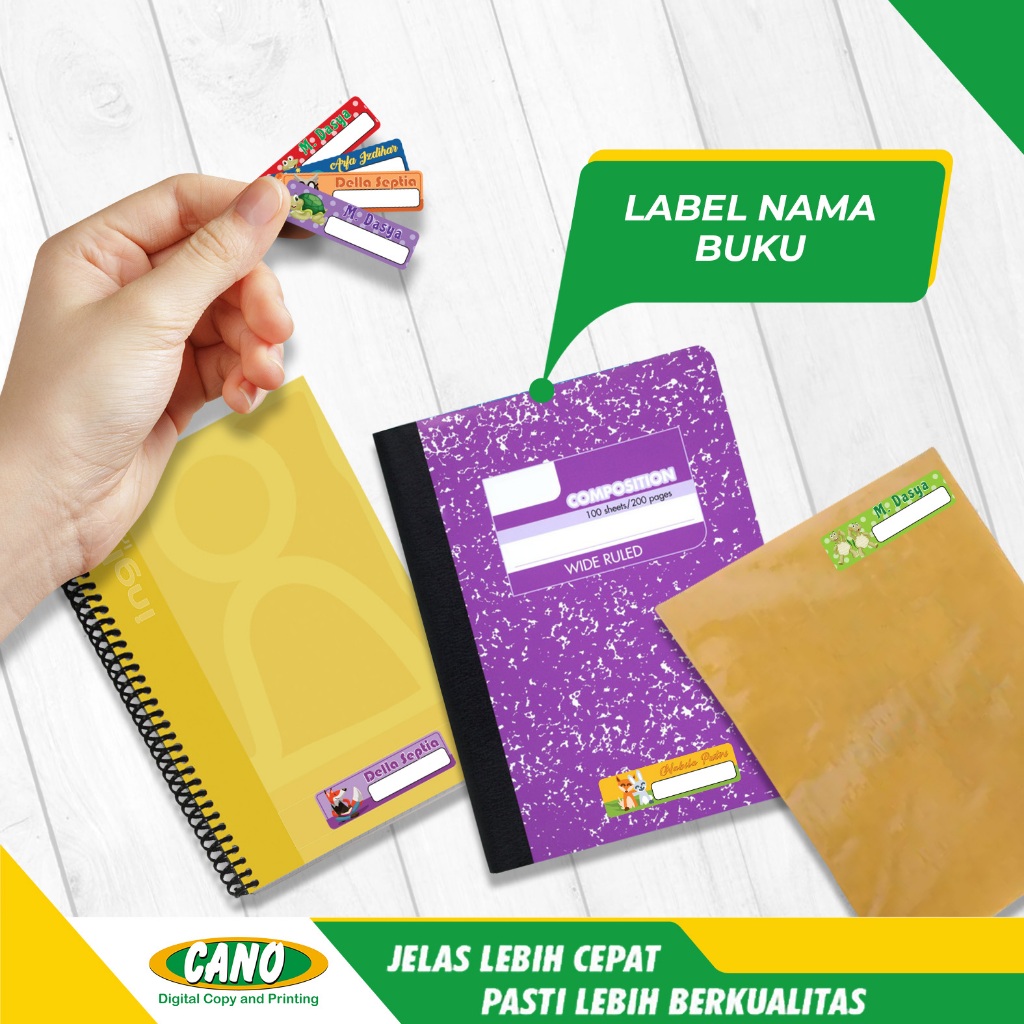 Jual Cetak Label Nama Buku/Custom Label Nama/Label Stiker Custom Nama ...