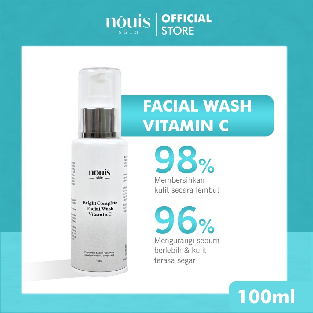 Jual Nouis Skin Bright Complete Facial Wash Vitamin C | Shopee Indonesia