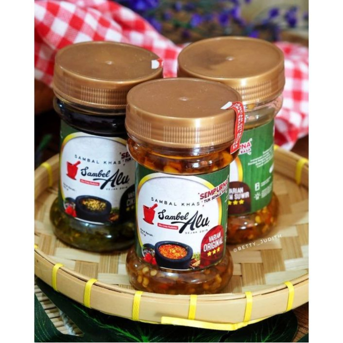 Jual Stiker Label Sambal Cumi sticker sambal botol Label Toples Botol ...