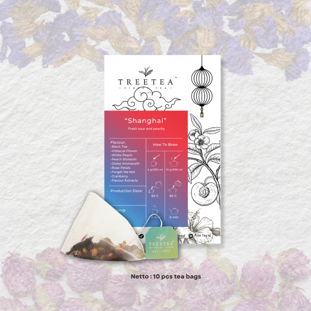 Jual SHANGHAI - TreeTea Tea Bags Peach Flavour | Shopee Indonesia