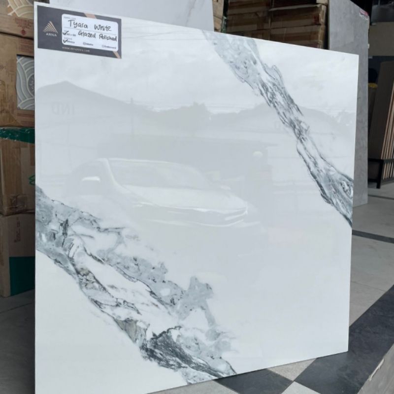 Jual Granit Lantai 60x60 arna Tiara white putih motip marmer kualitas 1 ...