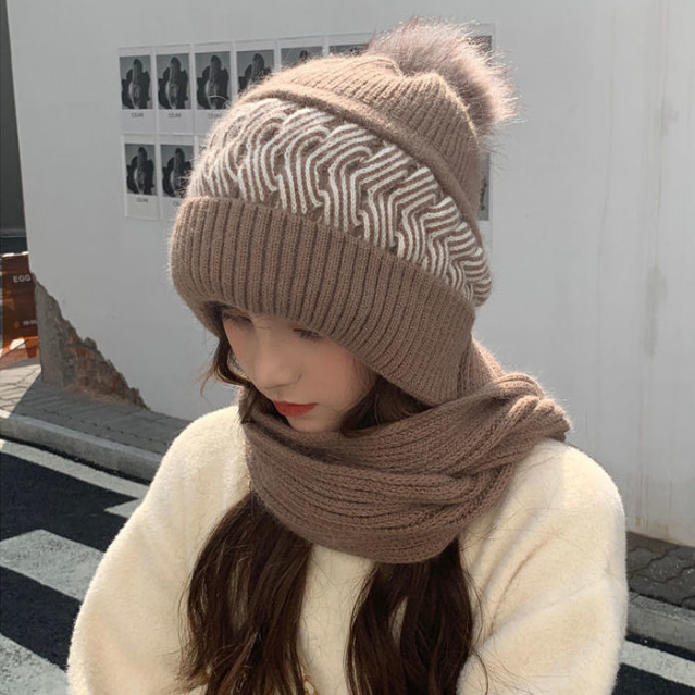 Jual Topi Kupluk Syal Wanita Musim Dingin Bisa Jadi Hijab | Shopee ...