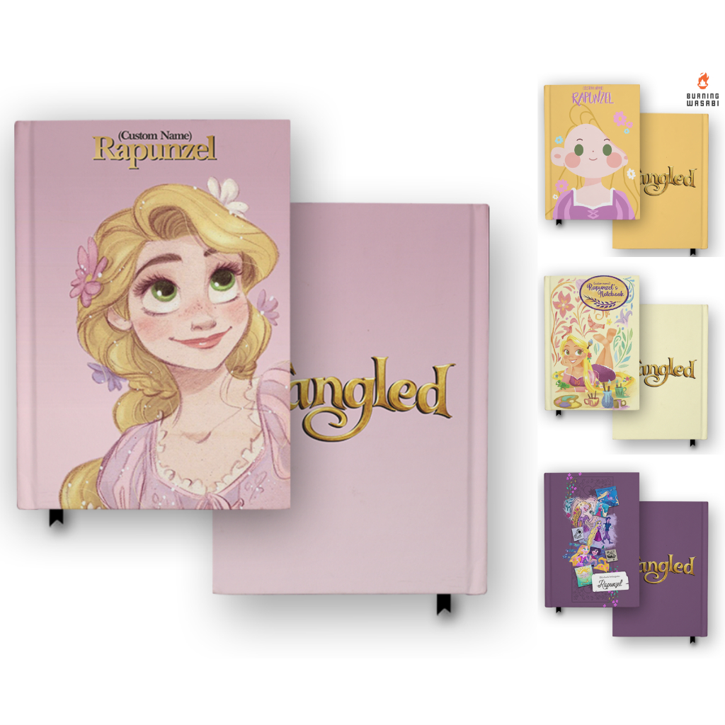 Jual Buku Catatan Notebook Rapunzel Tangled Agenda Diary Gift Agenda Custom Nama Burning Wasabi ...