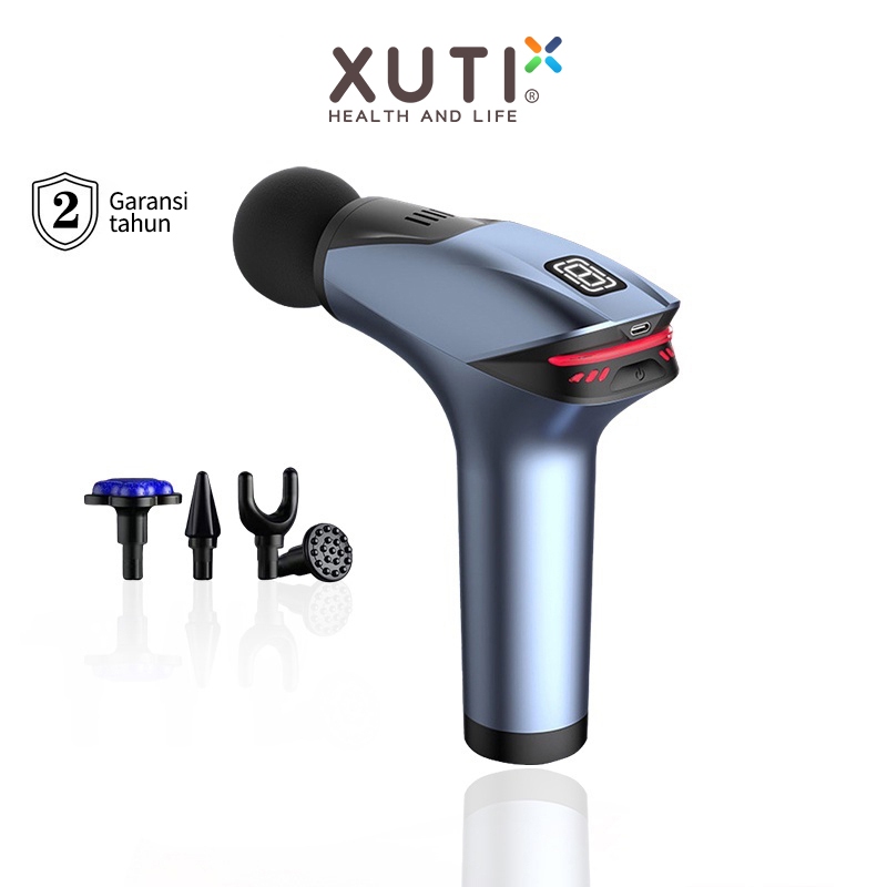 Jual Massage Gun 4 in 1 Fascial Gun Massager Alat Pijat Getar Muscle ...